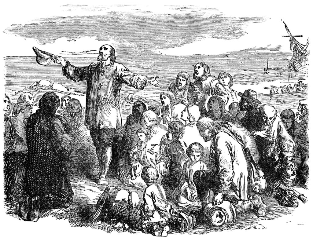 How views of the first Pilgrims and Puritans differed on religion ...