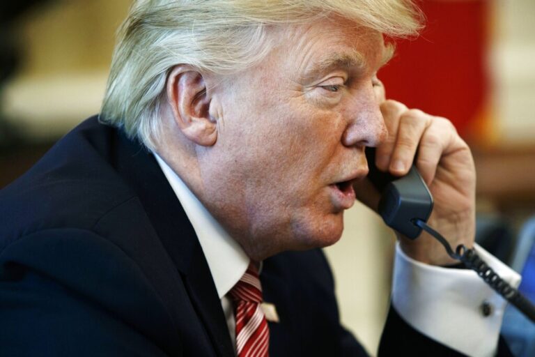 Who's calling? A reporter, and it's often President Donald Trump ...